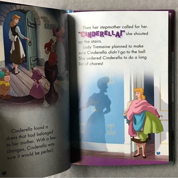 Disney | Other | New Disney Princess Cinderella Hardcover Storybook ...